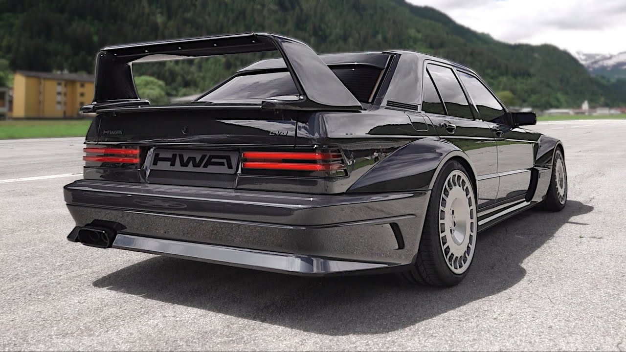 Mercedes 190E EVO II HWA Restomod met V6-geluid