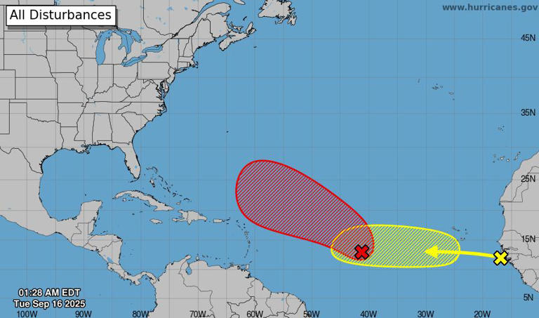 Tropical Storm Gabrielle path update as chances of hurricane forming surge