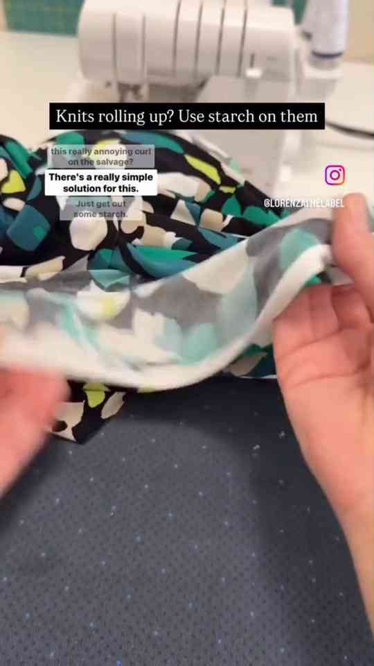 Tips for Handling Curling Knit Fabrics