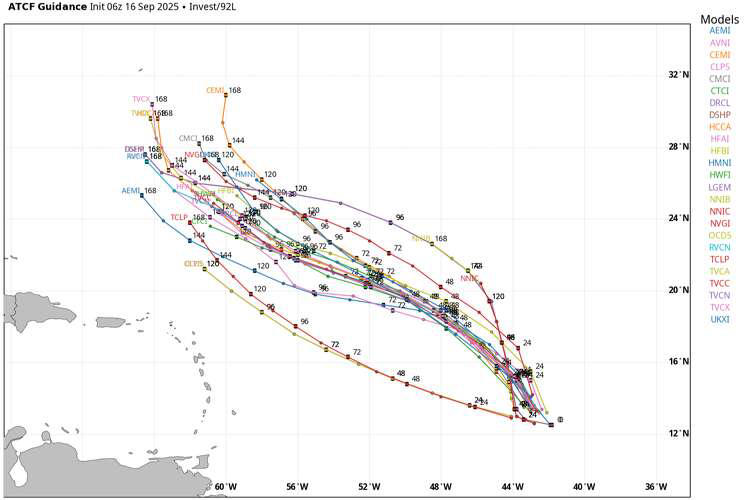 Tropical Storm Gabrielle is expected to form in the Atlantic this week ...