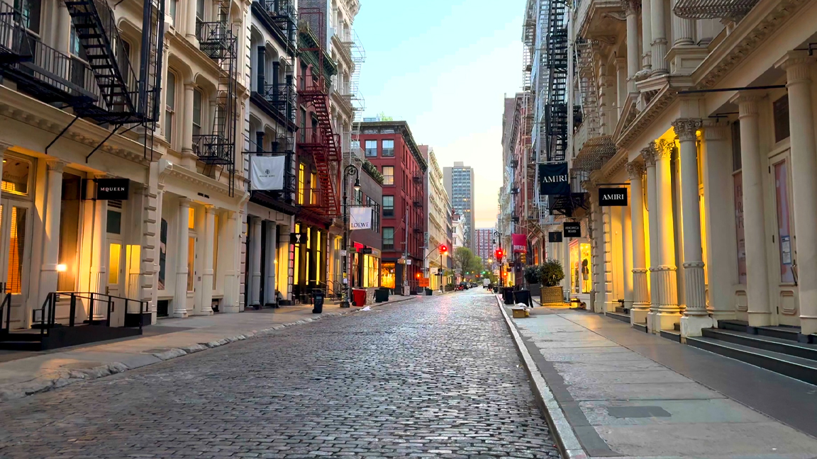 Sunrise Walk in SoHo NYC