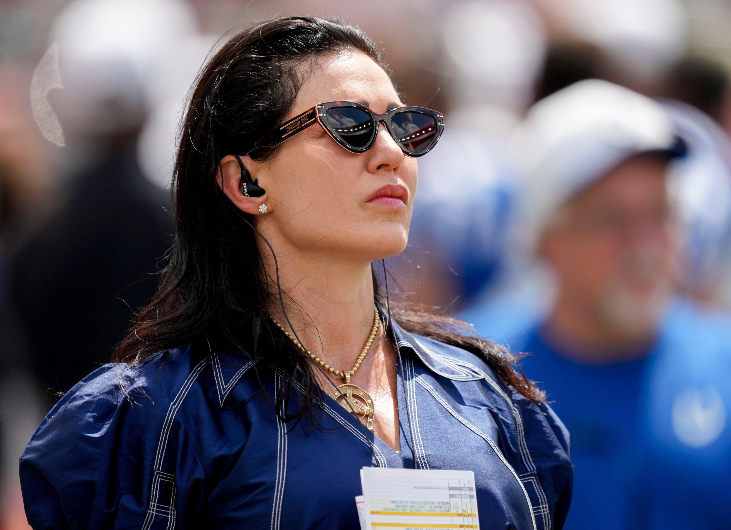 Jim Irsay’s daughter Carlie was plugged-in during Colts’ game