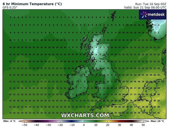 UK weather maps turn icy blue as Britain to plunge into 0C freeze after ...