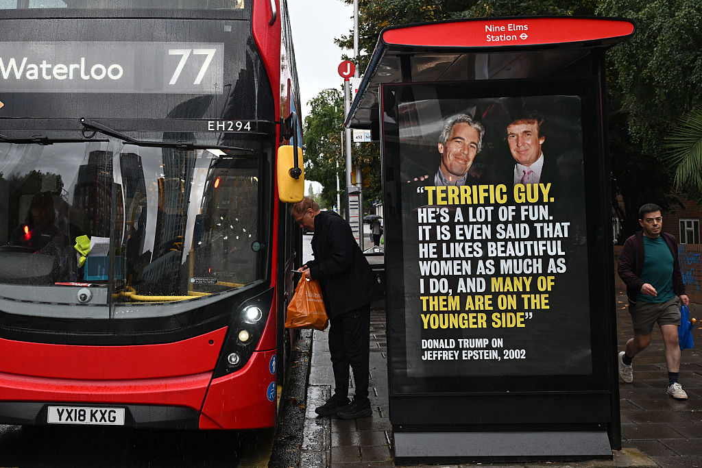 Trump and Epstein Photos Projected Onto Windsor Castle