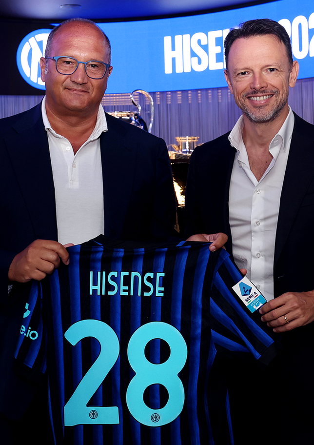 Inter e Hisense e rinnovano la partnership fino alla stagione 2027/28