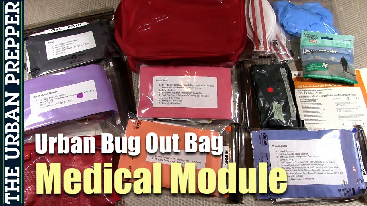 Organizing medical module IFAK for urban bug out bag v3.0
