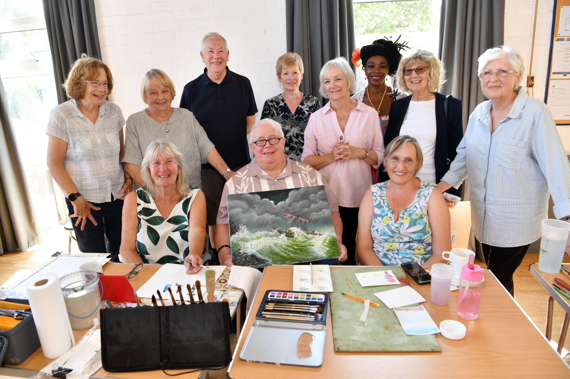 Artist Charles renews his passion for painting thanks to the art group ...