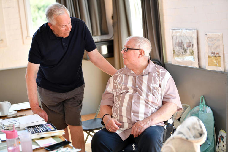 Artist Charles renews his passion for painting thanks to the art group ...