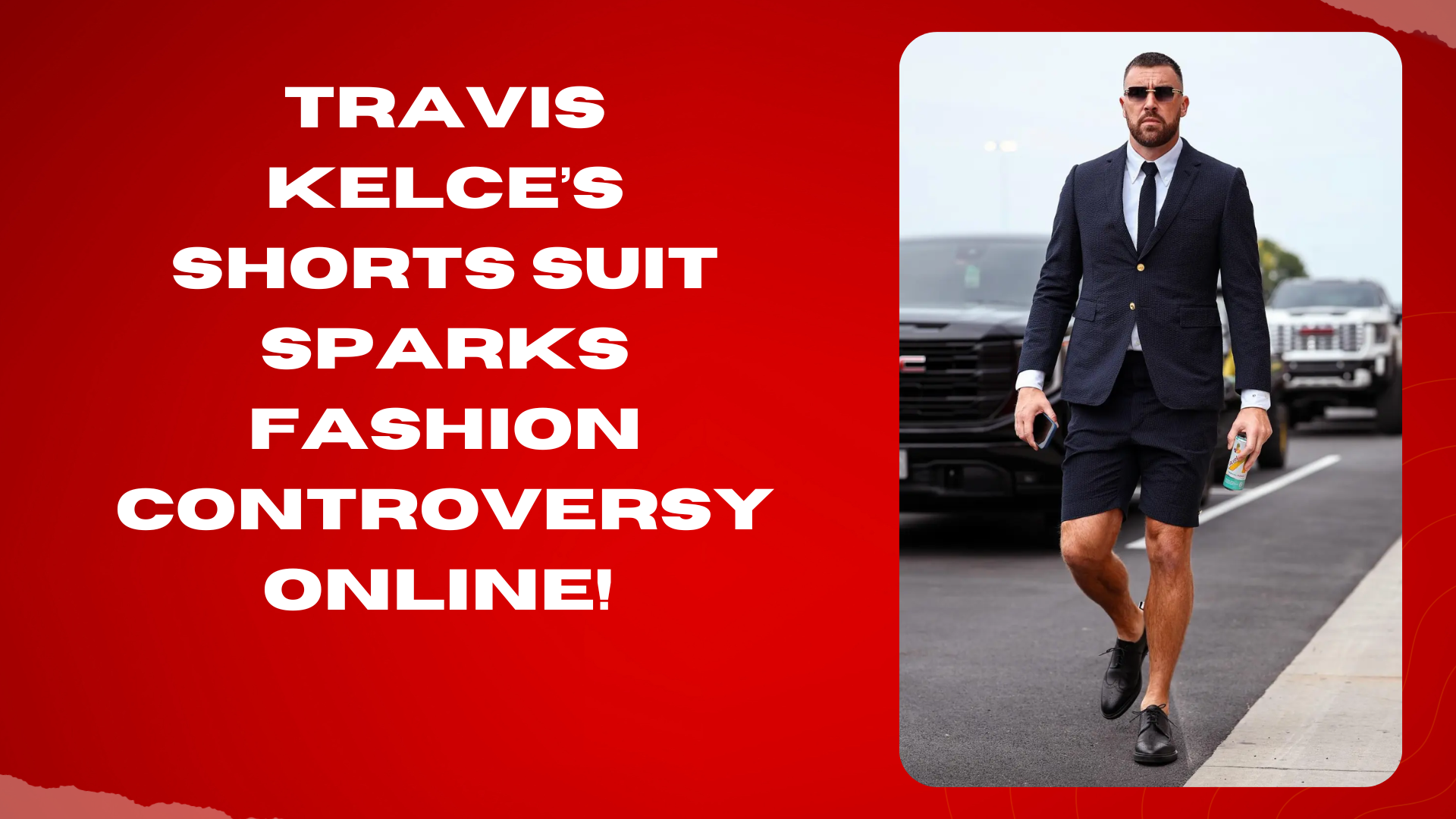 Travis Kelce’s shorts suit sparks fashion controversy online!