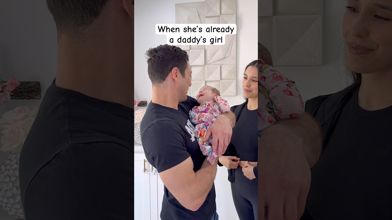 She’s Already Daddy’s Girl at Just Three Weeks Old