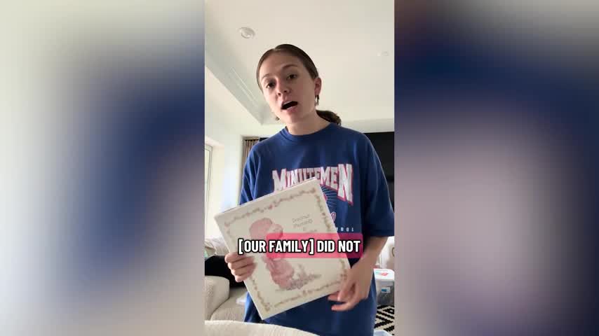 Woman Finds Baby Book, Gets Shock At What Is Inside