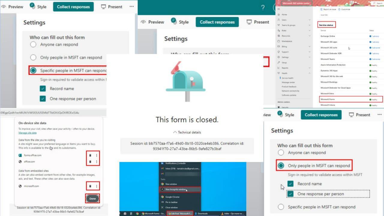 Cómo solucionar “This form is not accepting responses” en Microsoft y ...