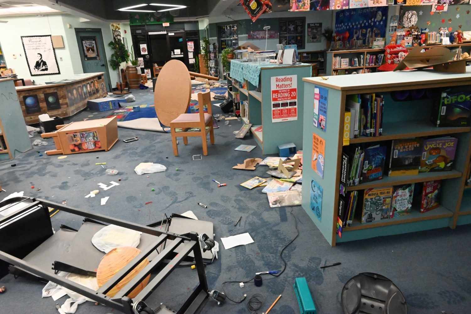 2 Middle Schoolers Cause $50K Worth of Damage to School Library Before ...