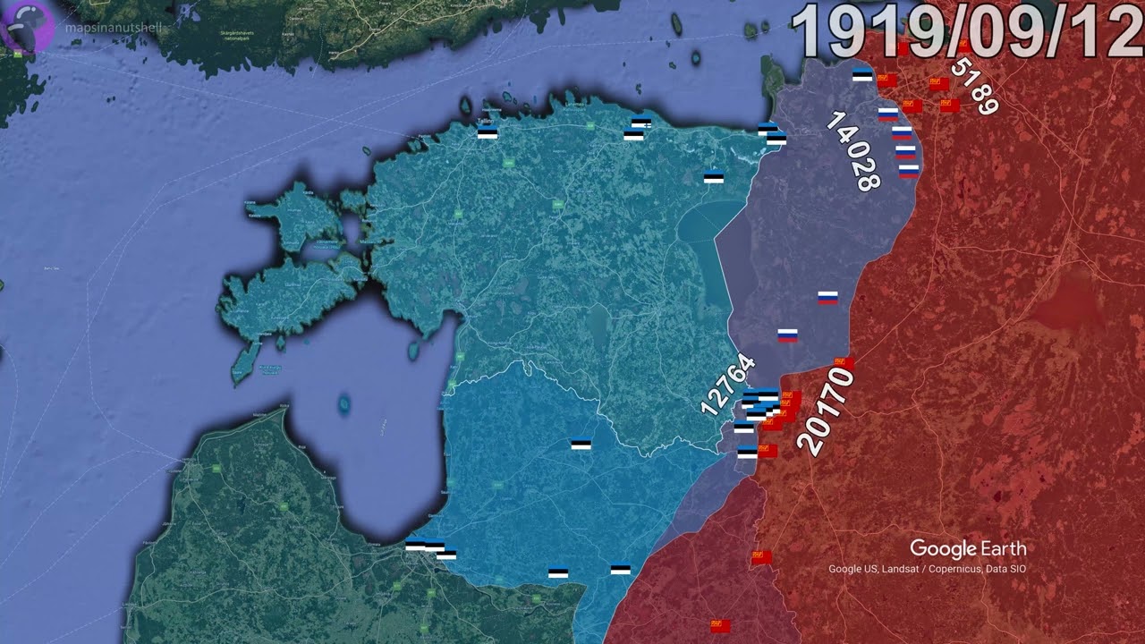 Estonian War of Independence mapped