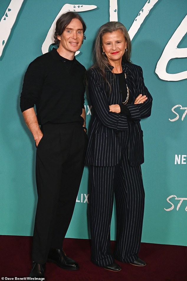 Cillian Murphy sports long locks and a Hollywood tan at Steve photocall ...