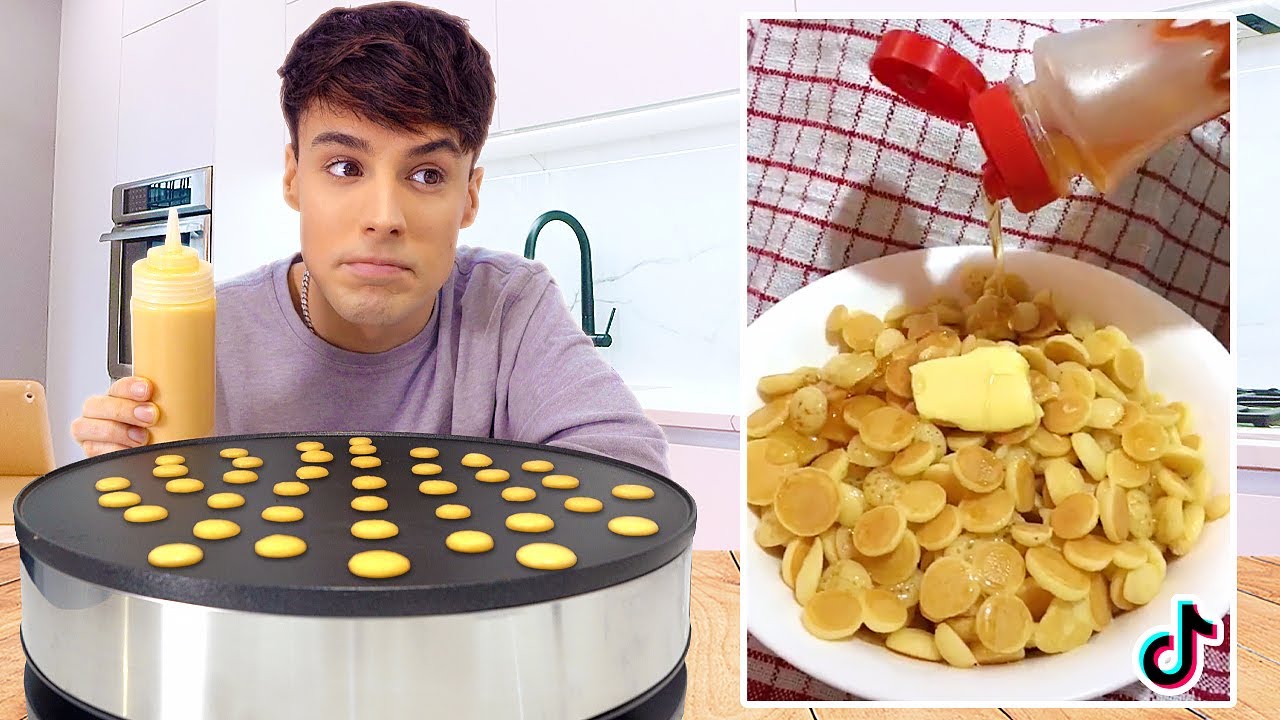 Trying out viral food recipes from social media videos
