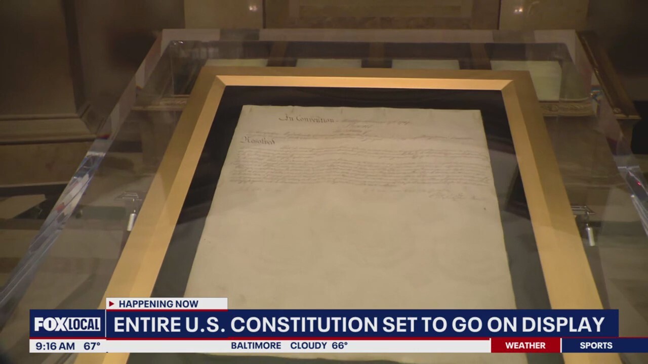 Entire US Constitution set to go on display