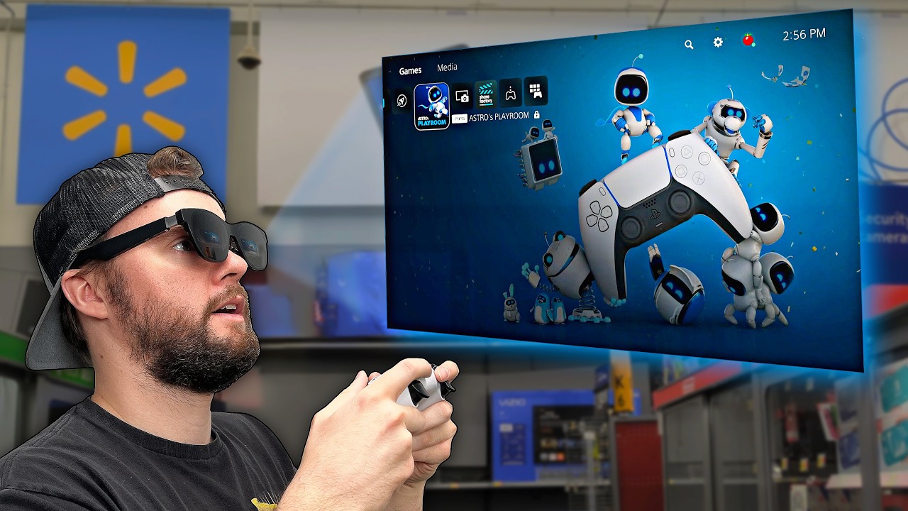 Playing PS5 in Public... with the XREAL Beam Pro and XREAL Air 2 Pro AR ...