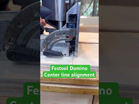 Festool Domino perfect alignment in the center of a board #workshop # ...
