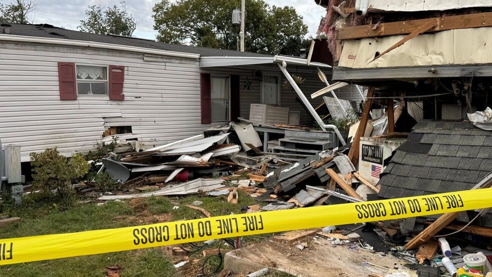 4 displaced after dump truck knocks homes off their foundations ...