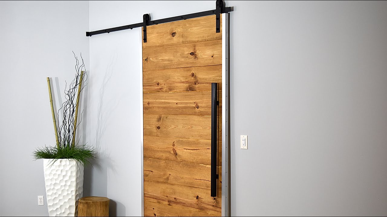 I built a sliding barn door for privacy 🚪