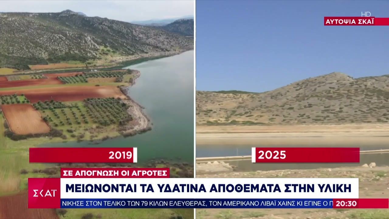 Στερεύουν τα υδάτινα αποθέματα στην λίμνη Υλίκη - Σήμα κινδύνου για την ...