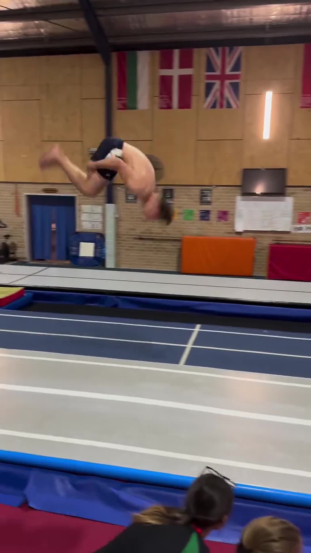 Incredible Gymnastics Skills on the Tumbling Track