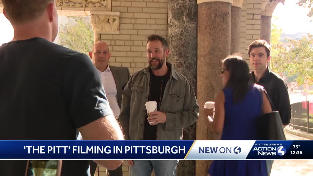 Cast of The Pitt filming season 2 in Pittsburgh