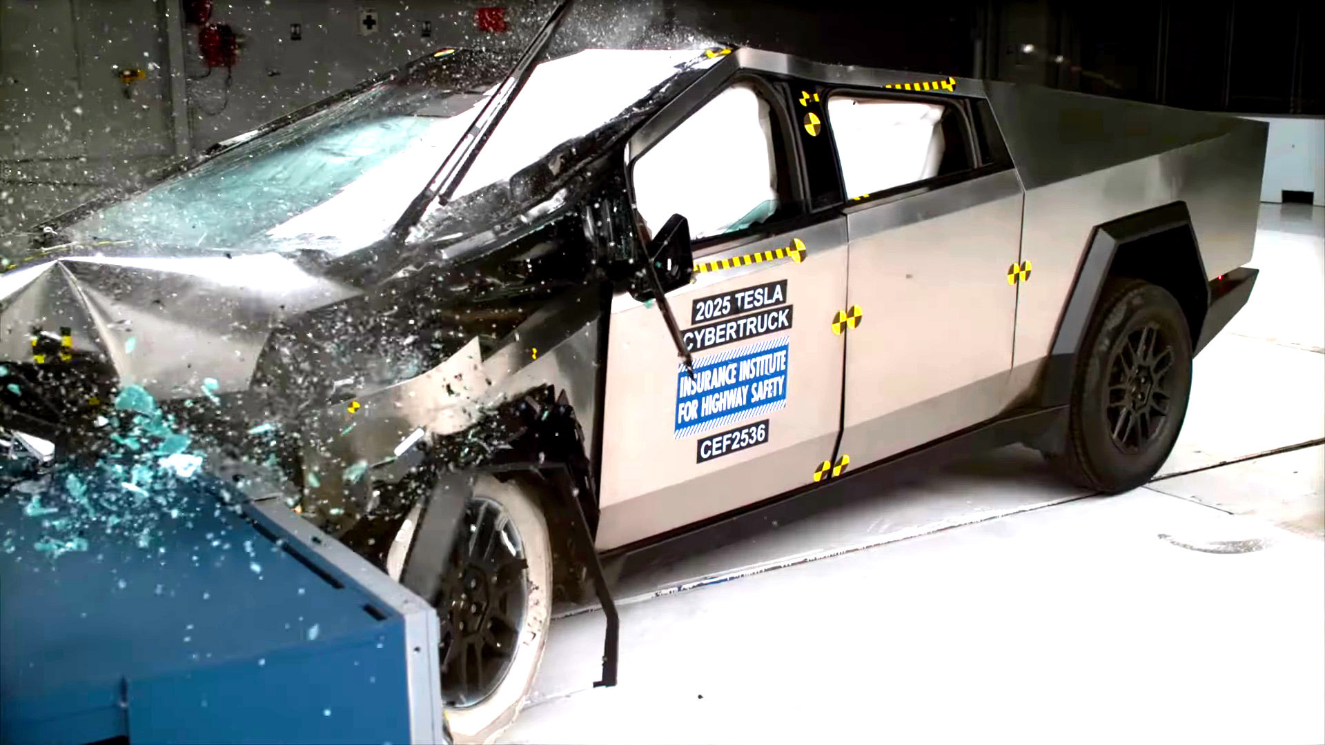 Cybertruck Nails Crash Tests Until The Lights Go Out