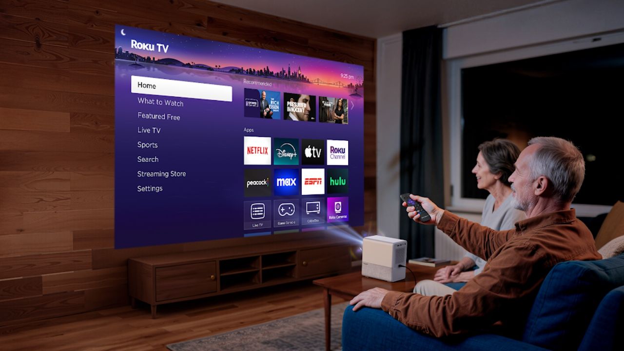 The first Roku-powered portable projector is here, and you won't ...