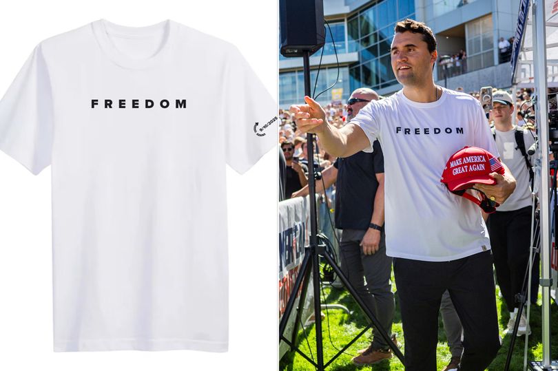 Charlie Kirk show is selling replicas of the shirt he was wearing when ...