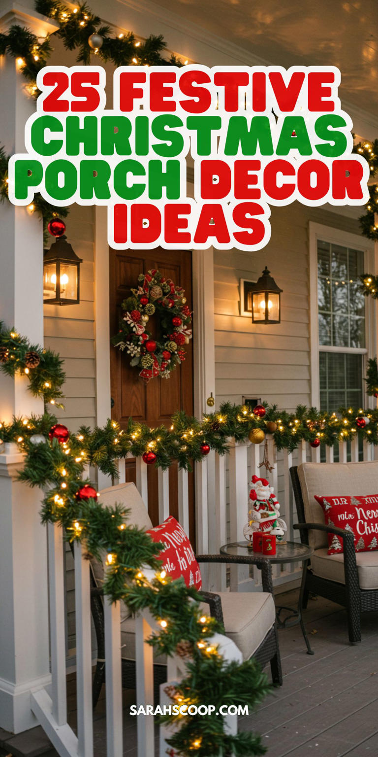 25 Christmas Porch Decor Ideas