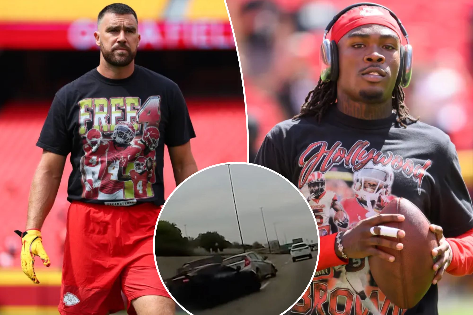 Travis Kelce ripped by victim’s lawyer for wearing Rashee Rice shirt ...