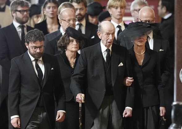 Full list of the 49 royals who attended Duchess of Kent's funeral today