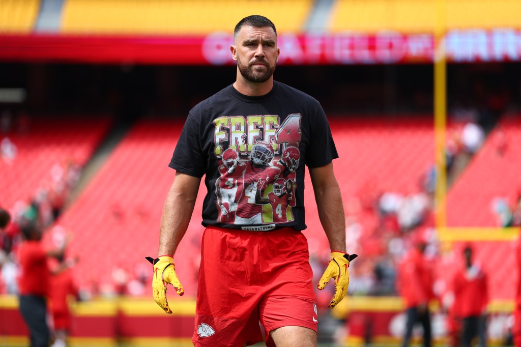 Travis Kelce ripped by victim’s lawyer for wearing Rashee Rice shirt ...