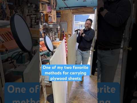 Panel carrier for plywood sheets makes moving large wood easier # ...