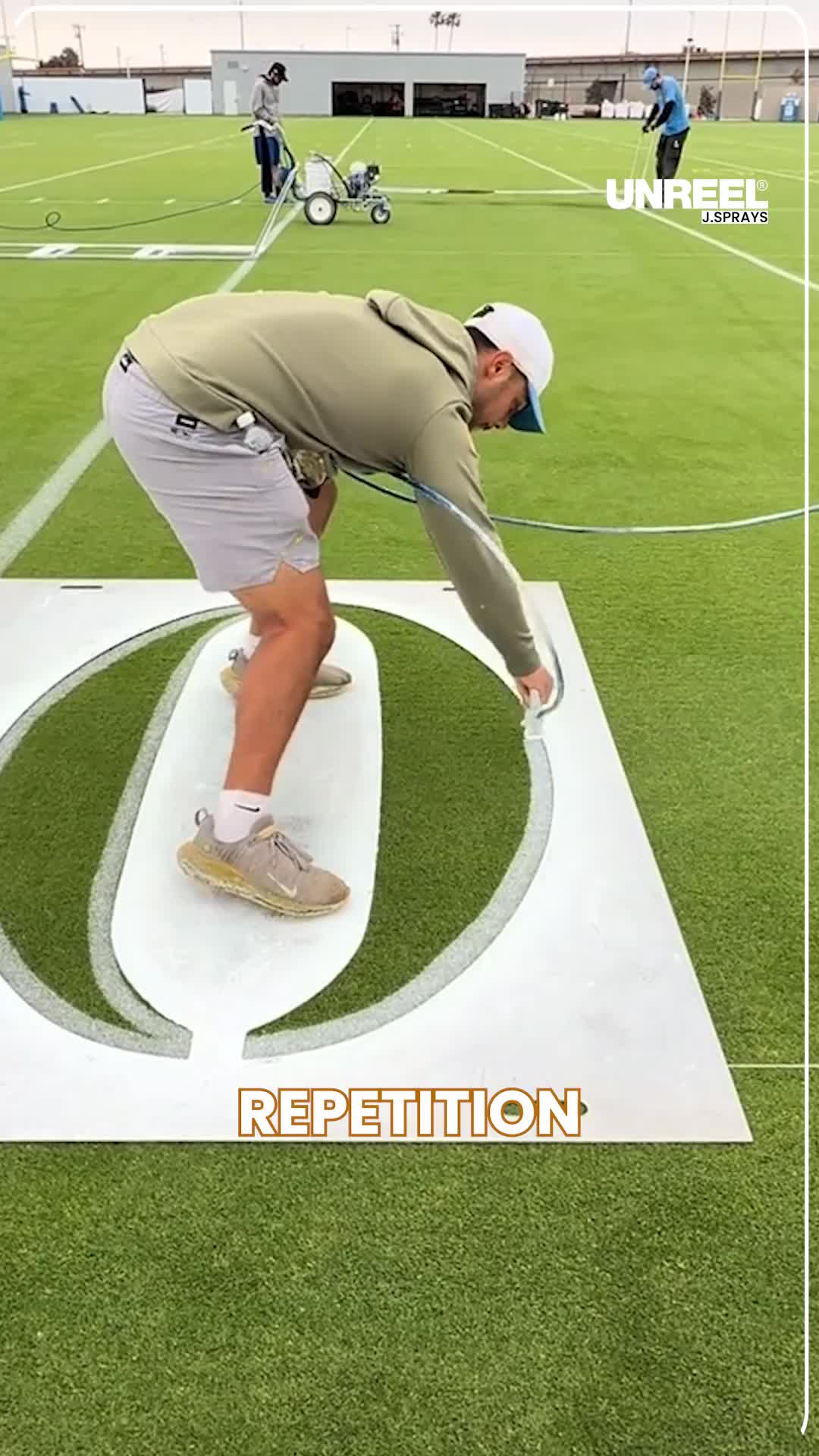 Mastering the game: Jordan Achey's secrets to NFL field painting precision!