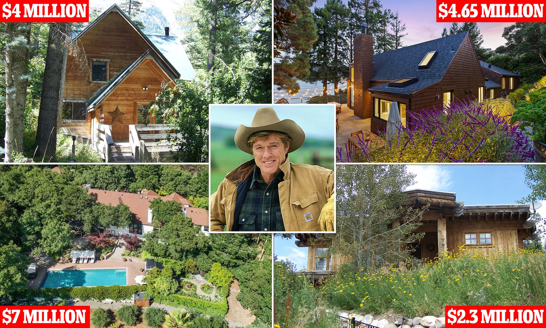 Robert Redford's stunning $20m property portfolio revealed after ...
