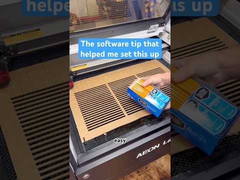 Using LightBurn software grid array setting to make uniform laser cuts ...