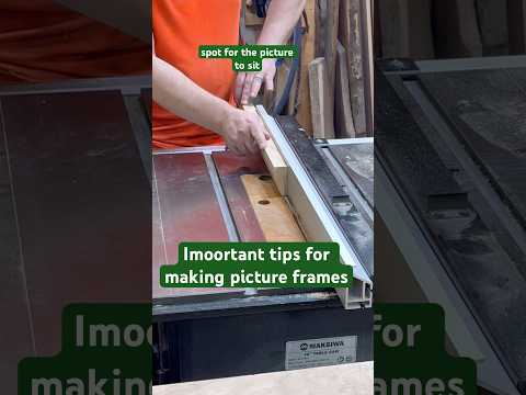 Tips and tricks for making a custom picture frame #woodworking # ...