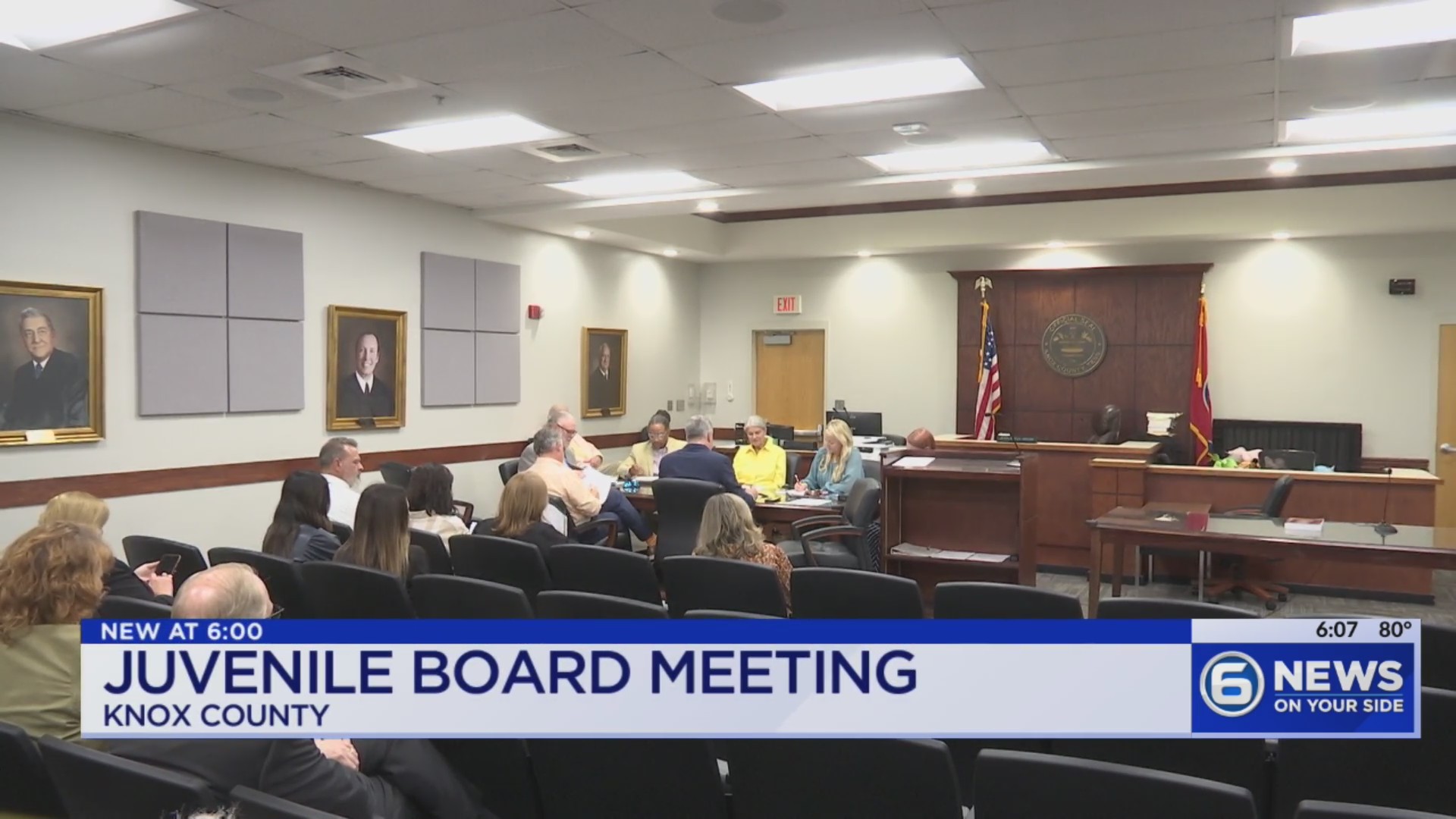Juvenile board meeting in Knox County