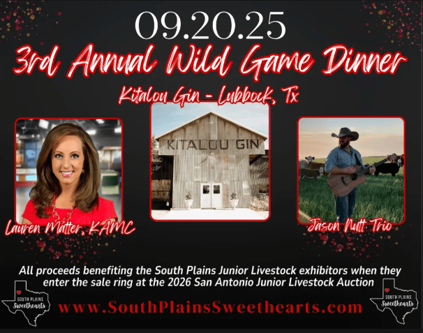 Wild game, Wildly good cause: South Plains Sweethearts annual ...