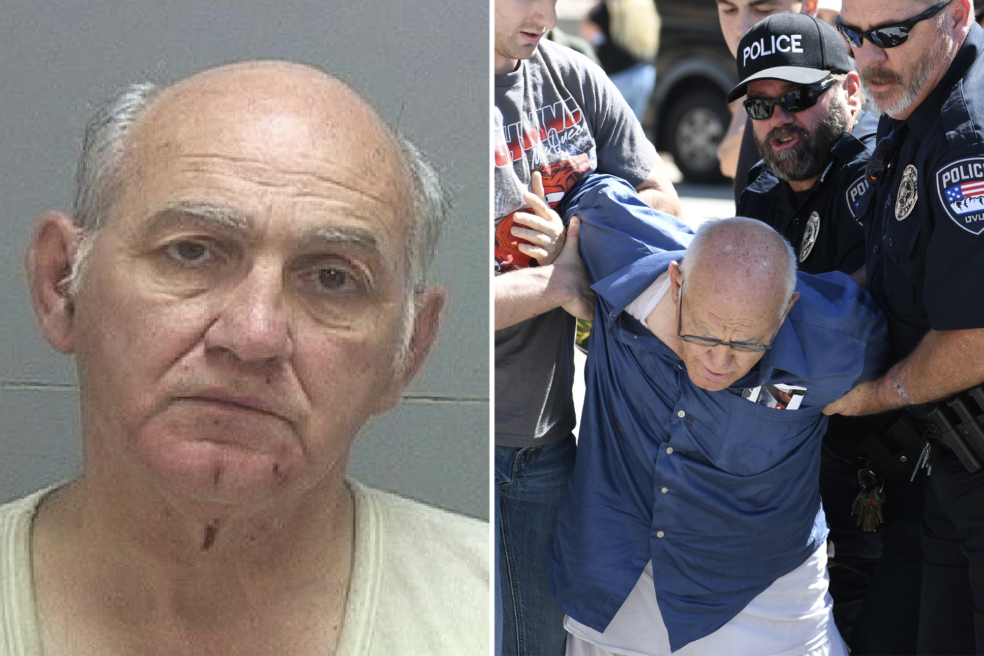 George Zinn, elderly rabble-rouser who falsely claimed he shot Charlie Kirk, is hit with child ...