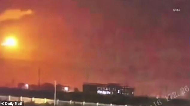 Shocking footage appears to show missile's direct hit on 'UFO' in China