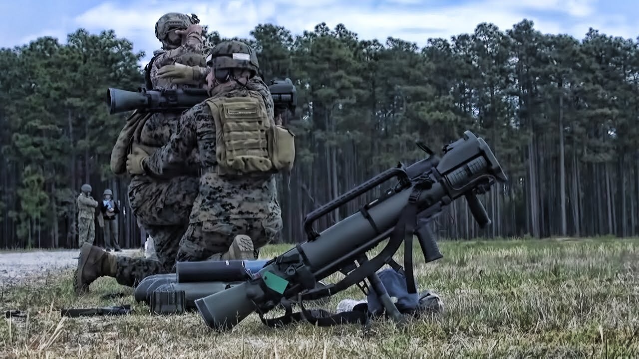 Marines Train With Shoulder Rockets • M3E1 MAAWS
