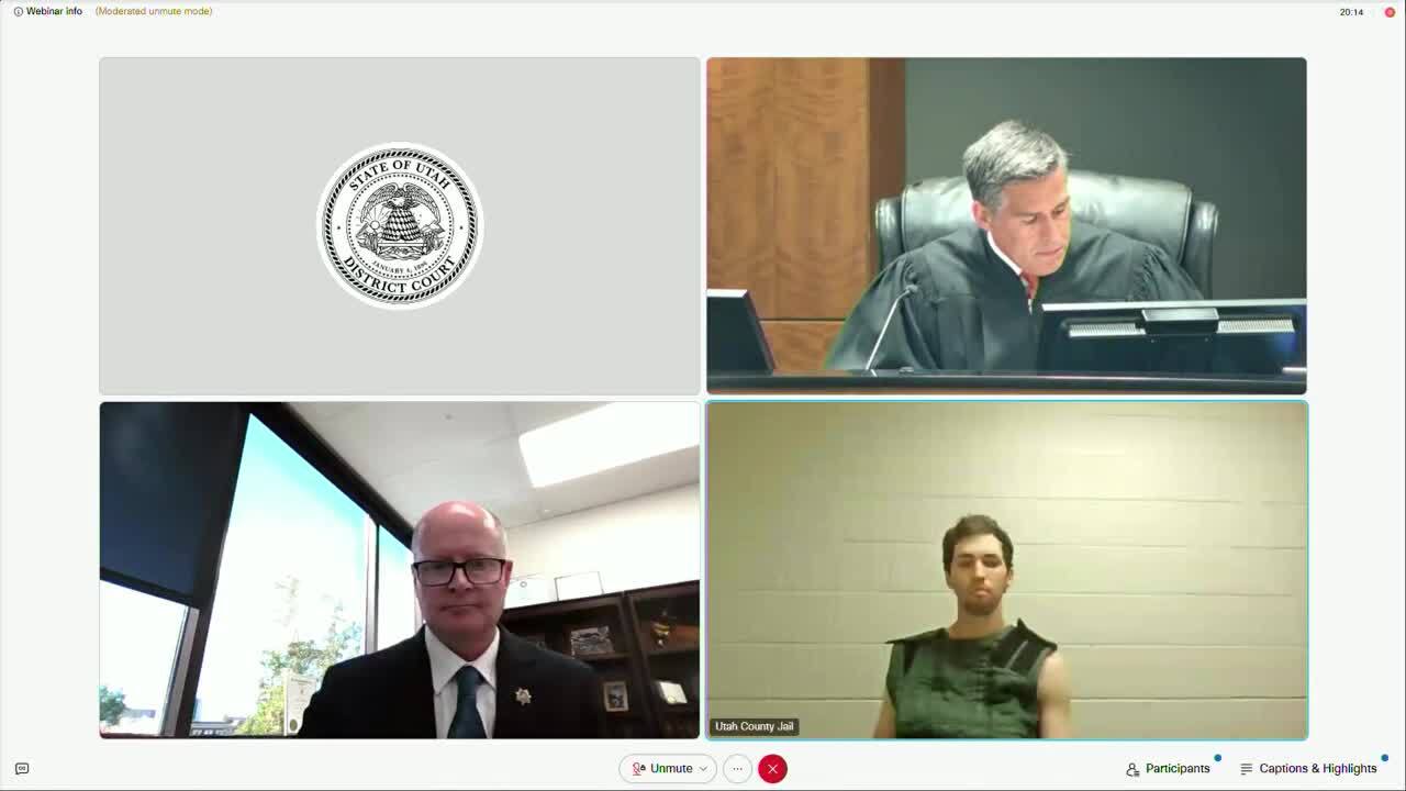 Tyler Robinson initial appearance in Utah court