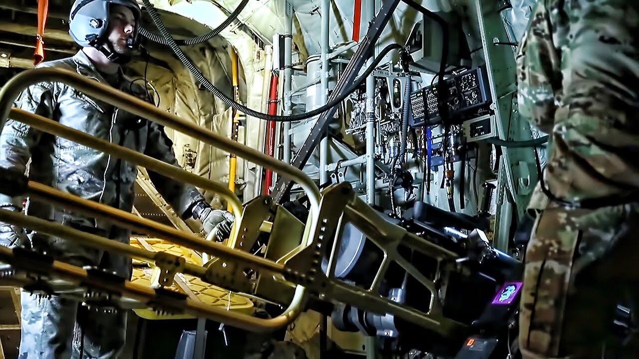 Firing The 105mm Cannon In An AC-130J Ghostrider Gunship