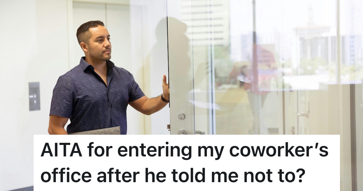 Coworker Posts “Do Not Disturb” Sign, And When Employee Enters To Grab ...