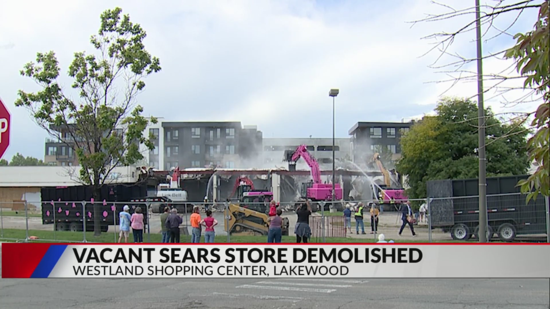 Watch: Vacant Sears building in Lakewood demolished