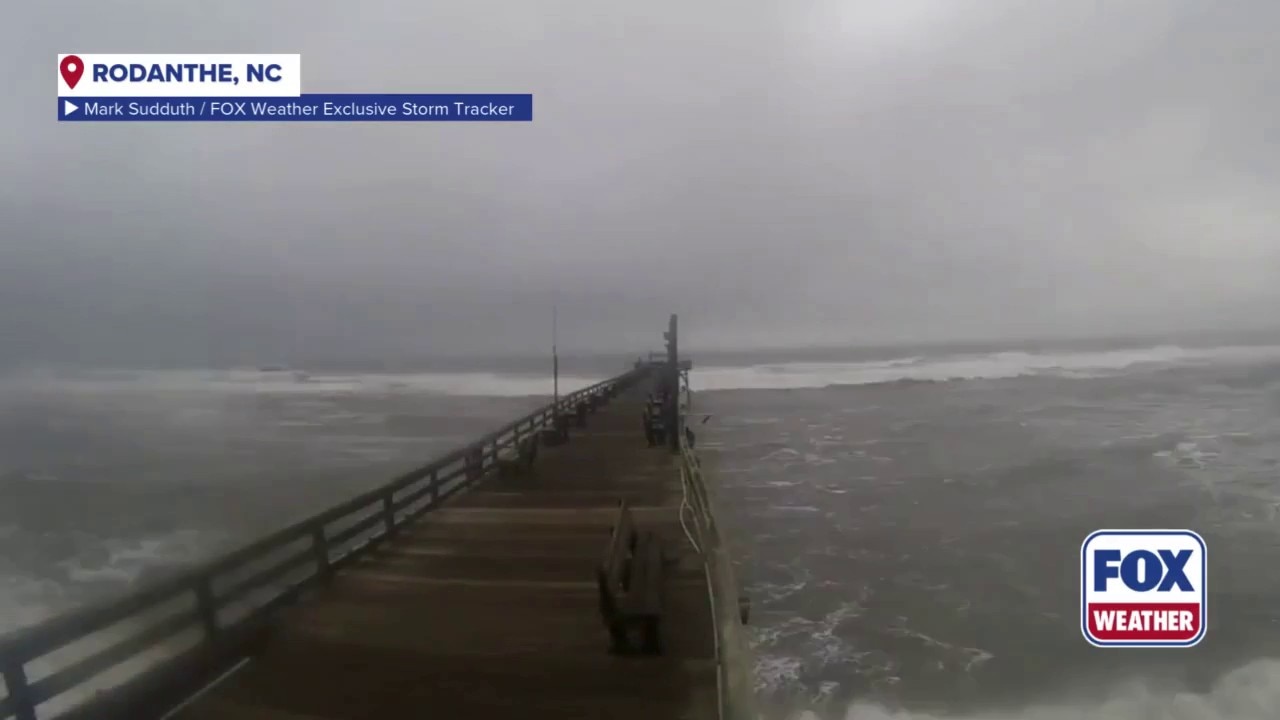 Timelapse video of coastal storm in North Carolina